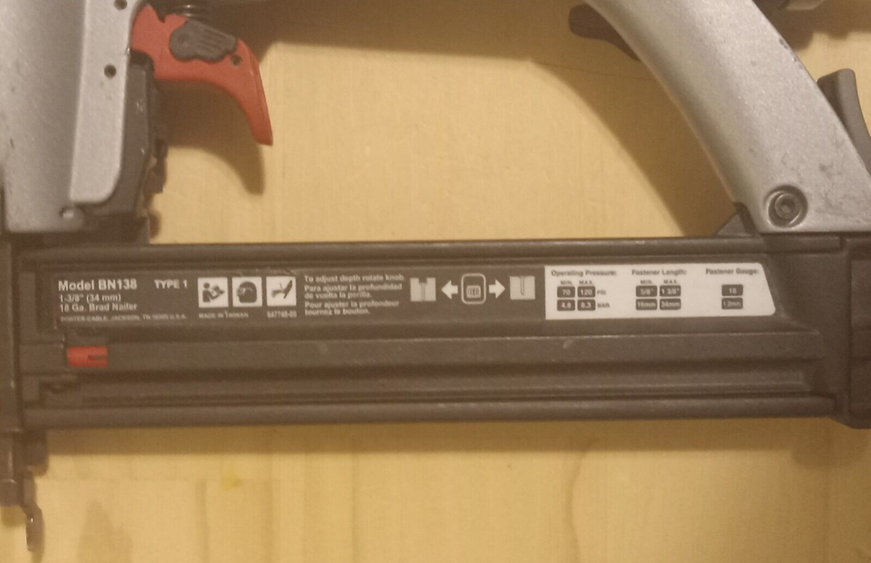 Porter Cable NS100A Pneumatic Air Narrow Crown Stapler, Tested | eBay