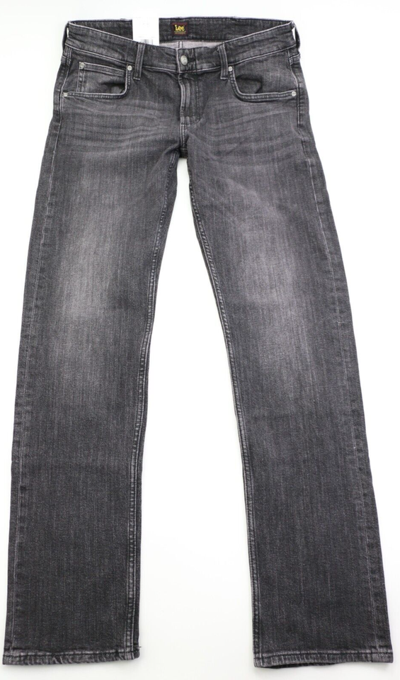 Lee Slim Fit Straight Leg Jeans Men 's Size W34 L34 Gray New | eBay