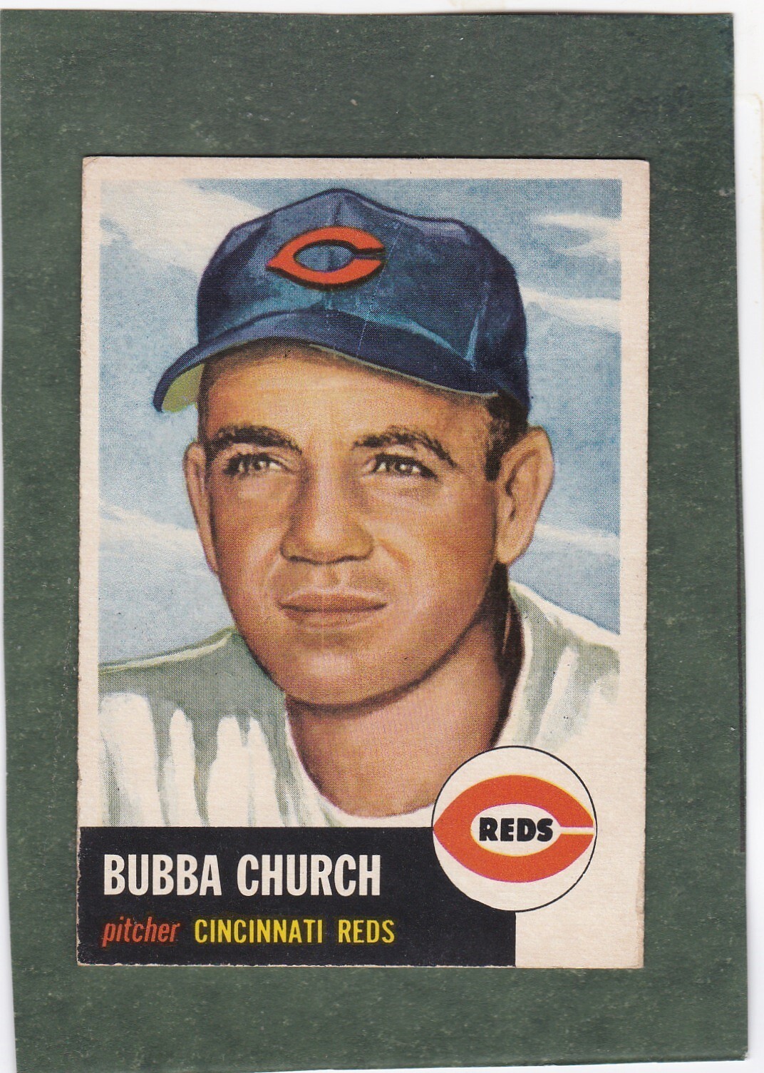 *1953 TOPPS #47 BUBBA CHURCH, REDS a real jewel | eBay