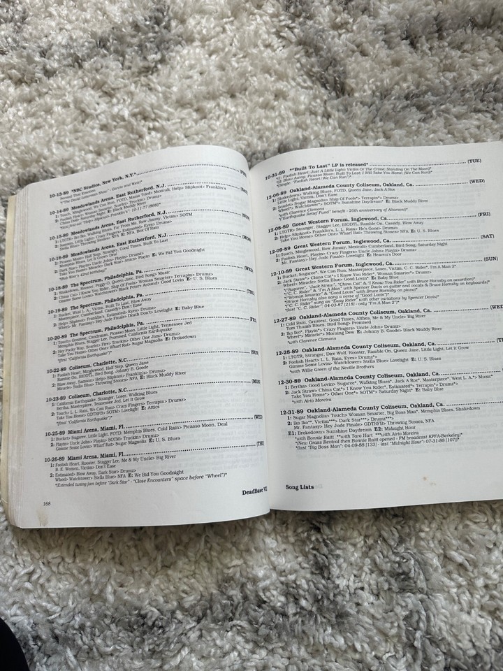 DeadBase VII: The Complete Guide To Grateful Dead Song Lists | eBay