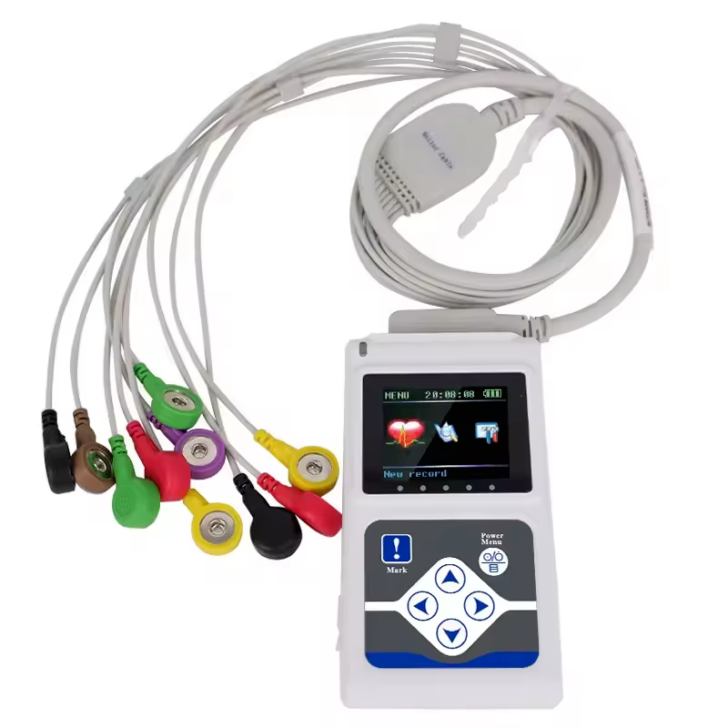 FDA CONTEC TLC5000 12-Lead Holter ECG with PC Analysis Software, 24hr ...