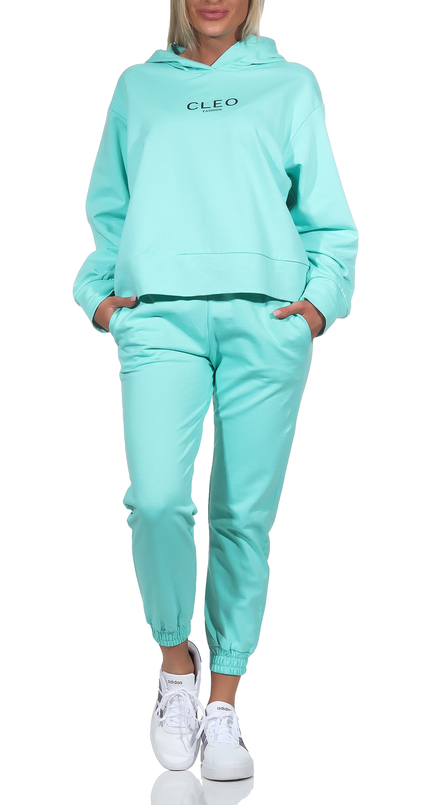 Jogginganzug Damen Zweiteiler Training Set Fitness Sport Hoodie Hose ...
