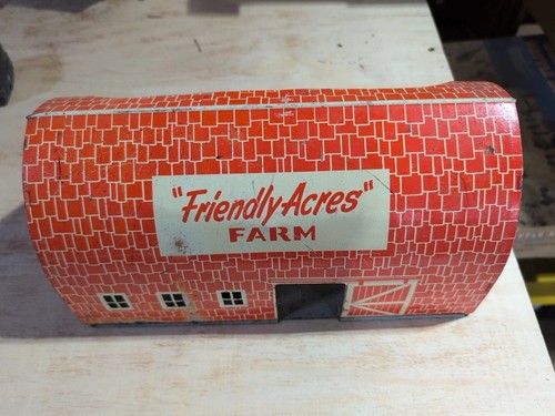 Friendly Acres Farm Tin Barn With Cows | eBay