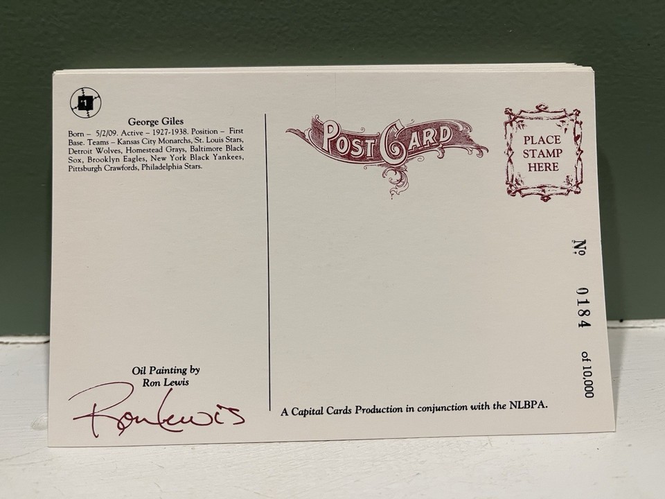 Negro League Baseball Ron Lewis 30 Card Box Set Postcard Mays Irvin ...