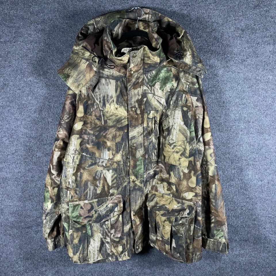 Cabela's Dry-Plus Jacket Mens XL Brown Camo Hooded Hunting Parka ...