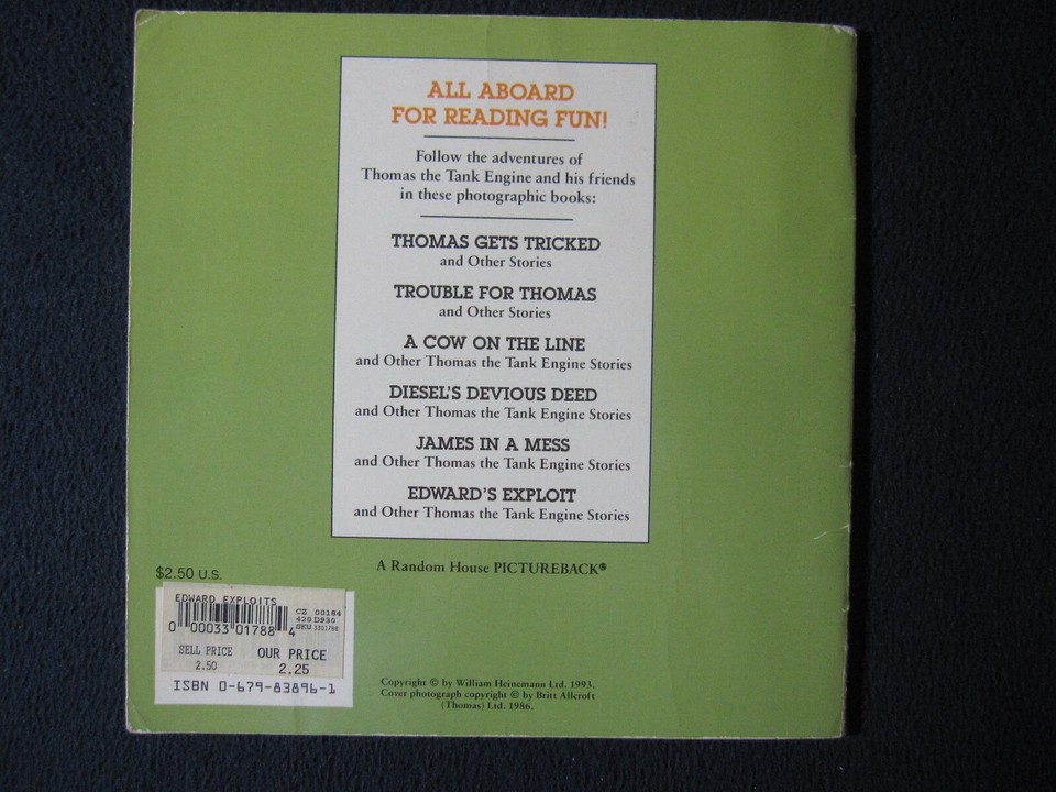 Edward's Exploit and Other Thomas the Tank Engine Stories by Reverend W ...