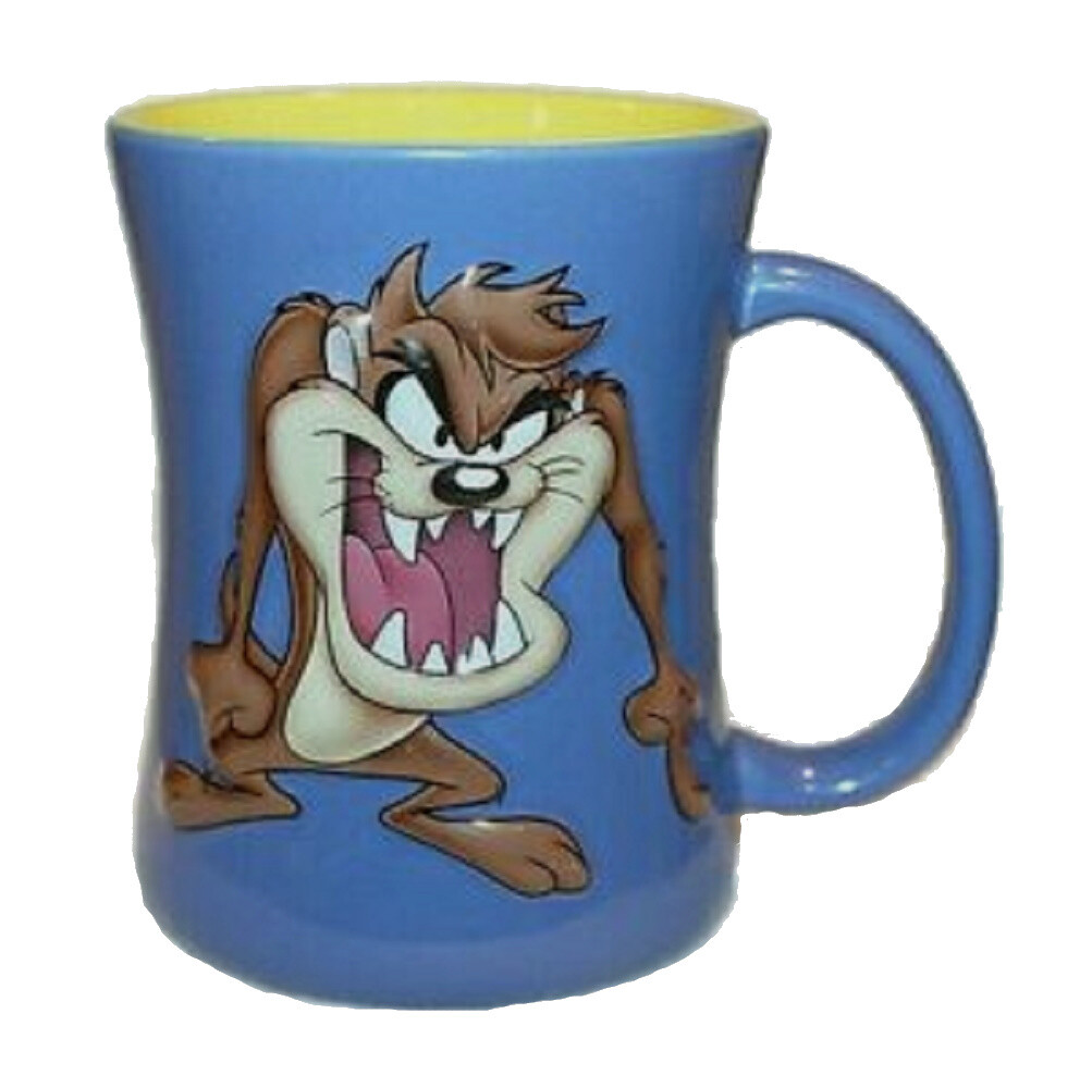 Taz Sculpted Relief #*&%@&! Expletives Ceramic Coffee Mug Tea Cup 14 oz ...