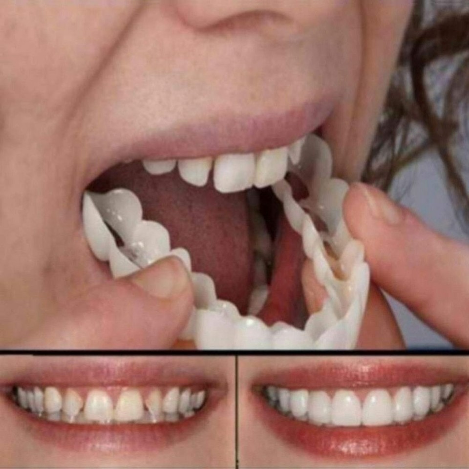 TEETH COVER UPPER Comfort Perfect Smile Denture Cosmetic Teeth ...