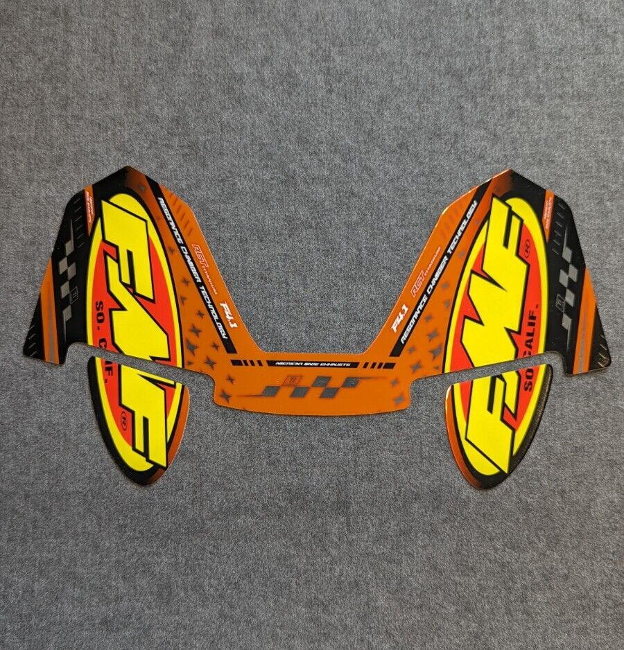 FMF TITANIUM F4.1 EXHAUST STICKER KIT - ORANGE CHROME | eBay