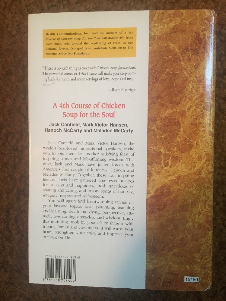 4th Course of Chicken Soup for the Soul : 101 Stories to Open the Heart ...