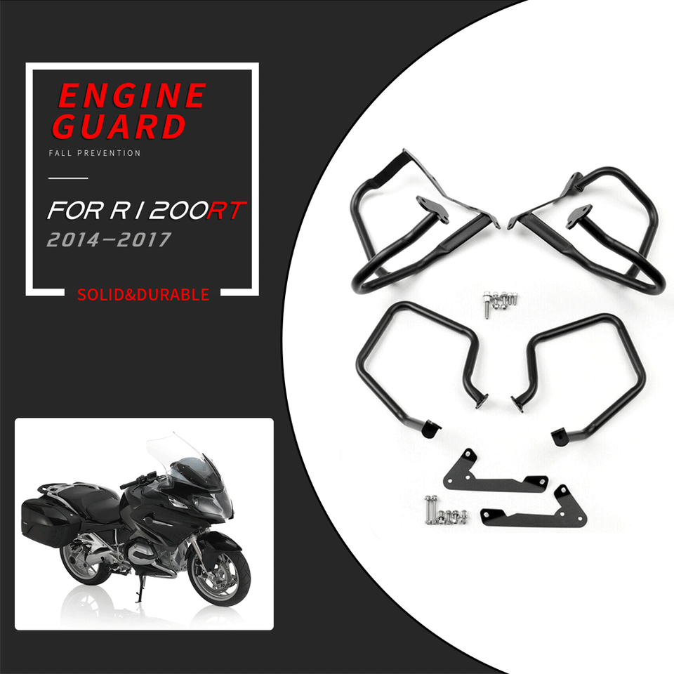 For BMW R1200RT 2014-2017 Engine Guard Highway Crash Bars Front & Rear ...