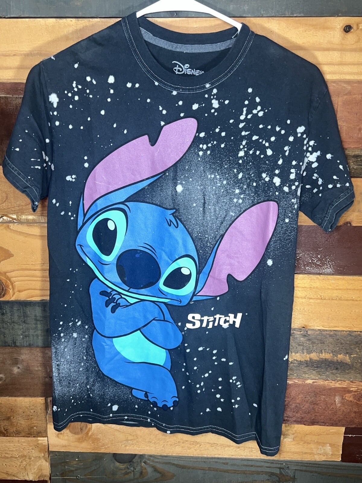 Retro Stitch Disney Lilo and Stitch Black colored T s… - Gem