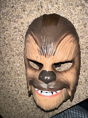 Star Wars Talking Chewbacca Chewie Chewy Mask Wookie Sounds see motion ...
