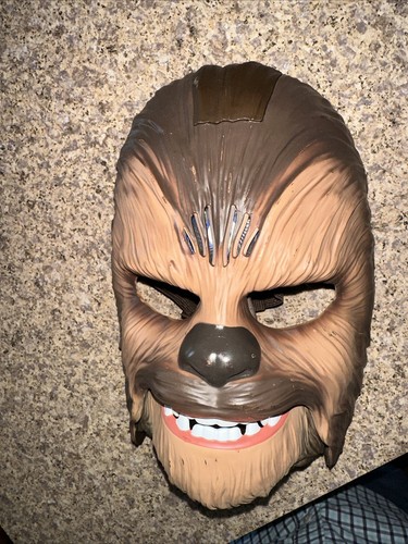Star Wars Talking Chewbacca Chewie Chewy Mask Wookie Sounds see motion ...