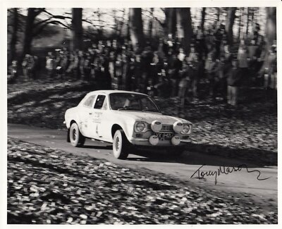 SIGNED TONY MASON ROGER CLARK RAC RALLY 1972 ESCORT RS1600 LVX FORD ...