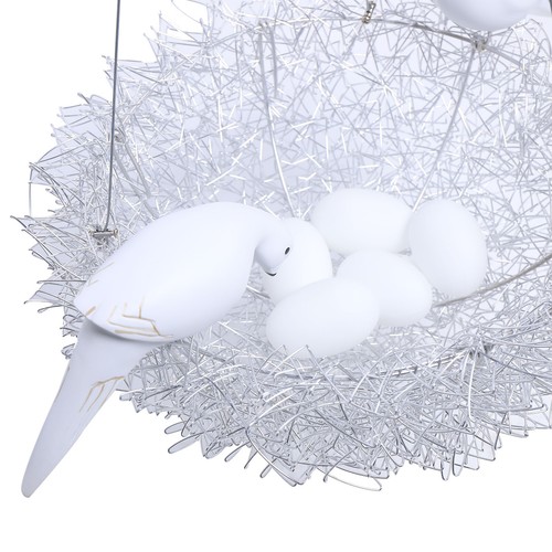 Modern LED Ceiling Light Bird's Nest Art Pendant Lamp Chandelier ...