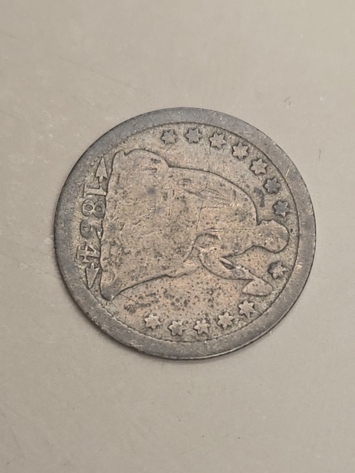 1854 Seated Liberty Silver Half Dime 5c - Philadelphia Mint | eBay