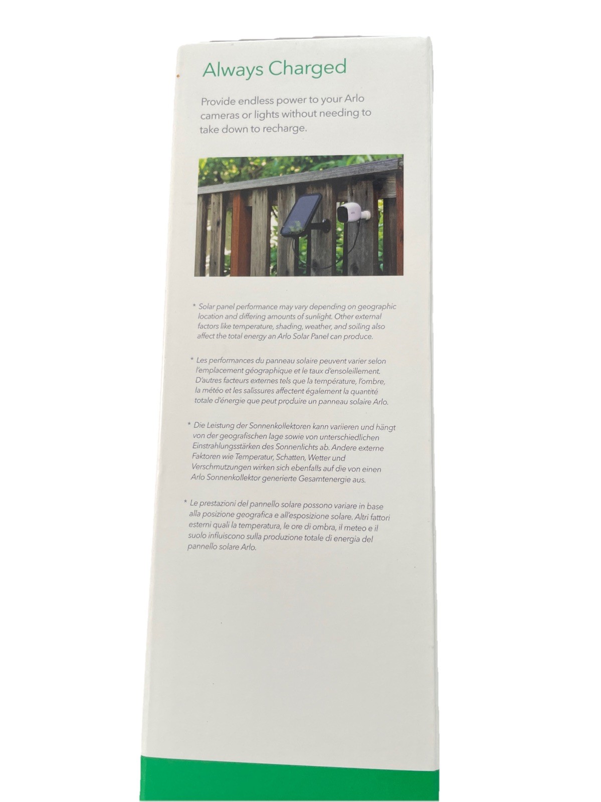 Arlo VMA4600 Solar Panel - Black for sale online | eBay