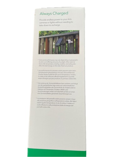 Arlo VMA4600 Solar Panel - Black for sale online | eBay