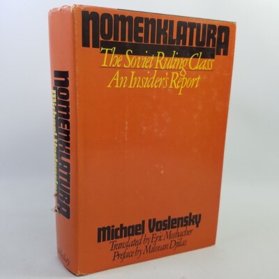 Nomenklatura Michael Voslensky Hardcover Doubleday 1984 | eBay