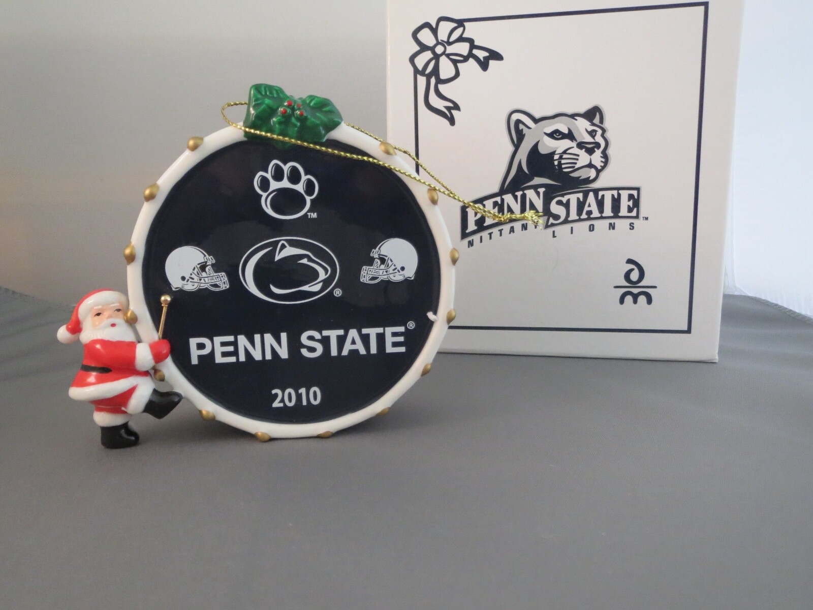 2010 Danbury Mint Penn State Nittany Lions Santa & Drum Christmas ...