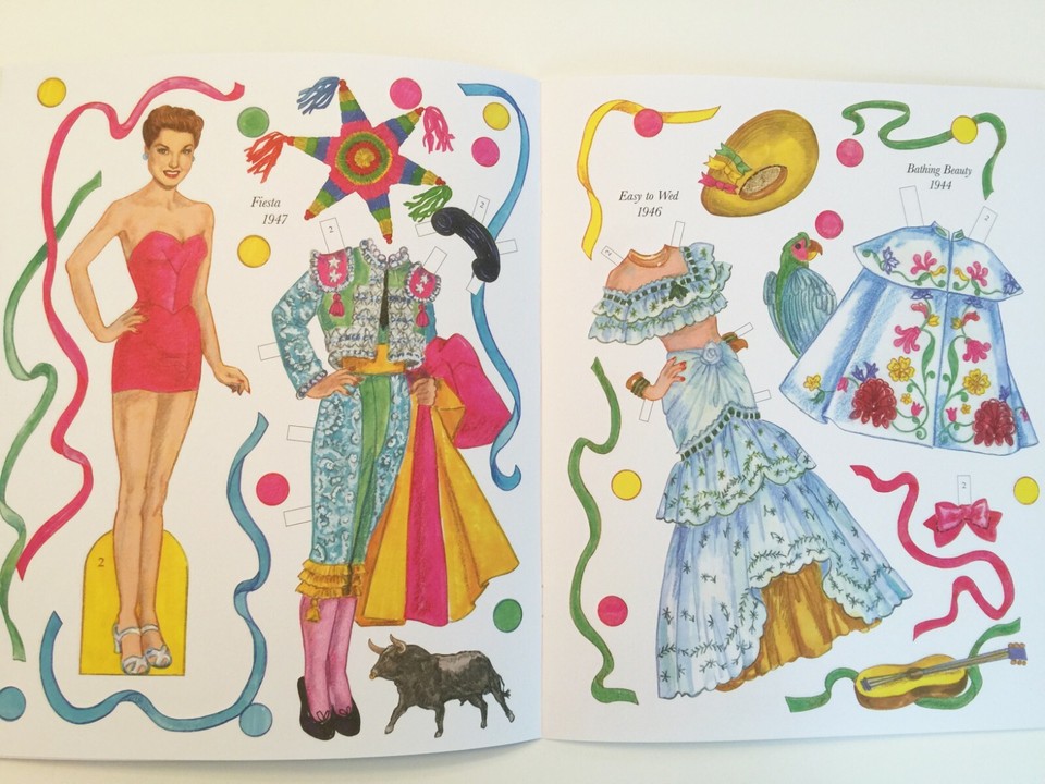 HOLLYWOOD FIESTA Paper Dolls - Classic stars and movie costumes! | eBay