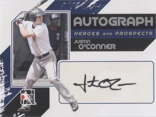 2011 In the Game Heroes and Prospects - Autographs Justin O'Conner #A-JO Full Body Silver /390 ...