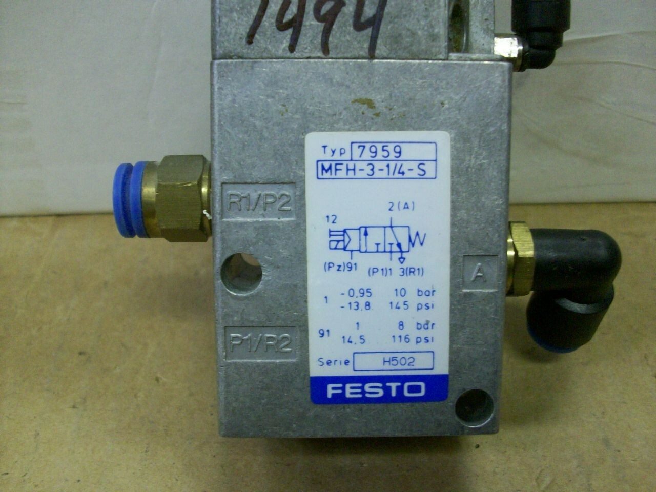 FESTO MFH-3-1/4-S TYP:7959 SOLENOID | eBay