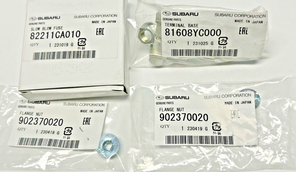 2013-2020 Subaru BRZ Main Fuse Relay 140 AMP W/ Battery Terminal Kit ...