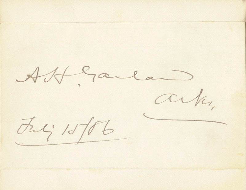AUGUSTUS H. GARLAND - SIGNATURE(S) 02/15/1886 | eBay