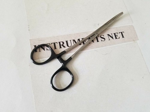 1 piece Kelly Hemostat Forceps Black Handle Surgical Medical EMS 5.50" - Curved | eBay