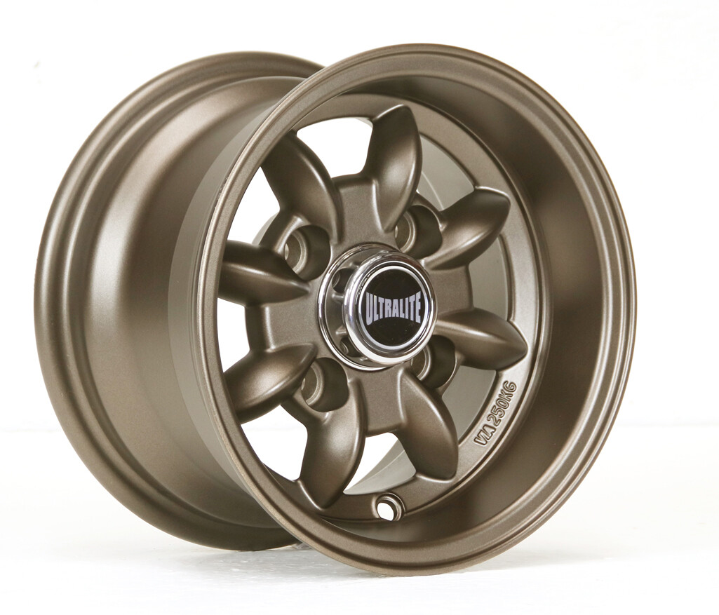 ULTRALITE CLASSIC MINI 10" x 6J ET-3 4x101.6 MATTE BRONZE ALLOY WHEELS ...
