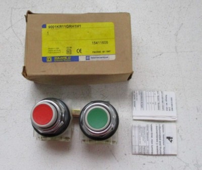 BRAND NEW SQUARE D 30 mm 9001 K Metal Push Buttons - 9001KR11GRH1H1 | eBay