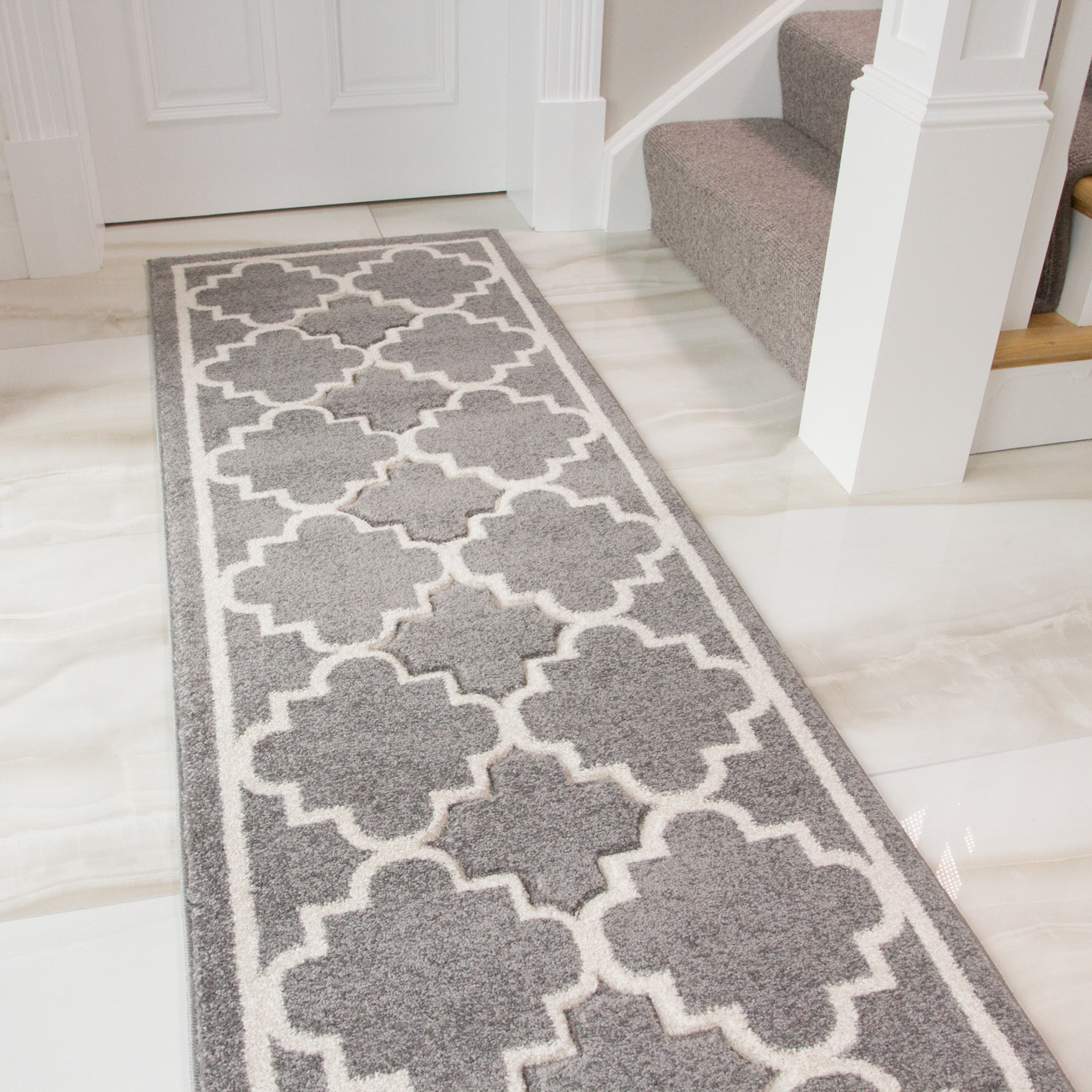 Grey Runner Rugs Hallway Kitchen Long Carpet Runner Mats Best Selling ...