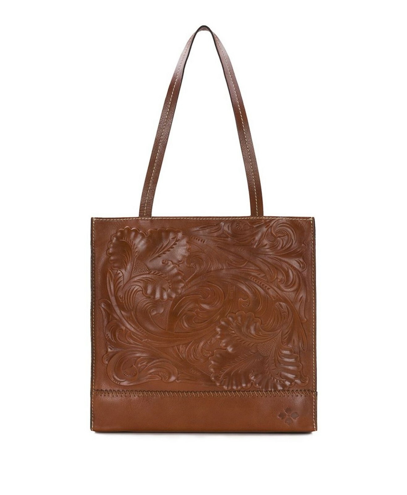 Patricia Nash Toscano Florence Embossed Leather Tote Brown P050707 for ...