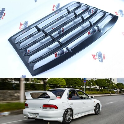 Subaru Impreza GC8 STI Rear Window Louver Spoiler Sun Shade Cover ABS ...