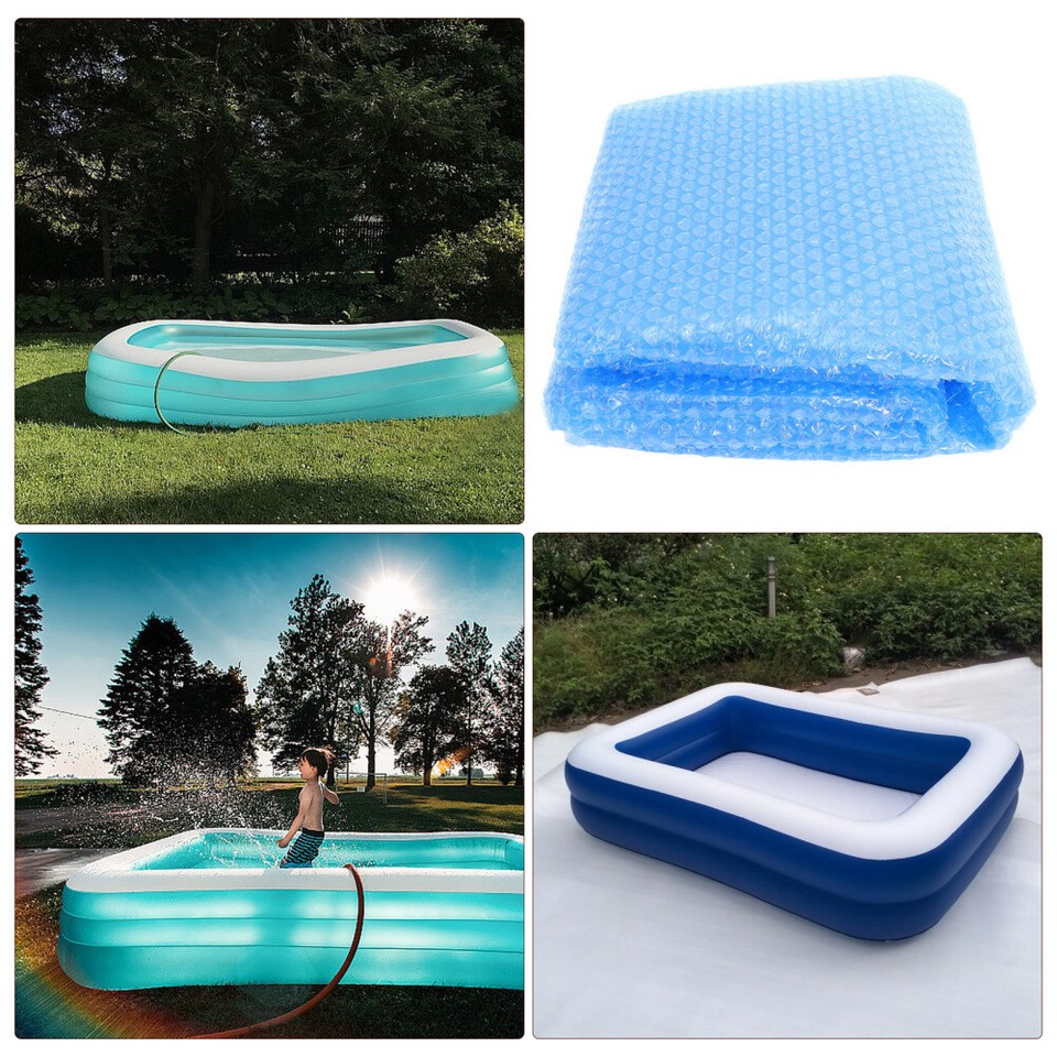 Rectangle Pool Bubble Cover Inflatable Rectangle Swimming Pool Cover ...