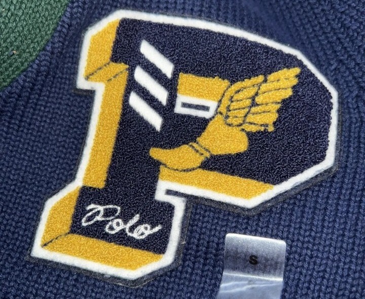 POLO Ralph Lauren Men's SMALL Varsity P-Wing Shawl Neck Cardigan ...