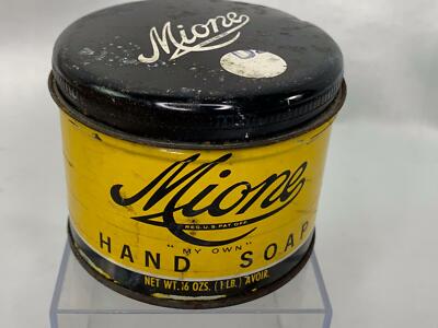 Vintage Mione Hand Soap Can 1 Pound Collingdale PA Advertising | eBay