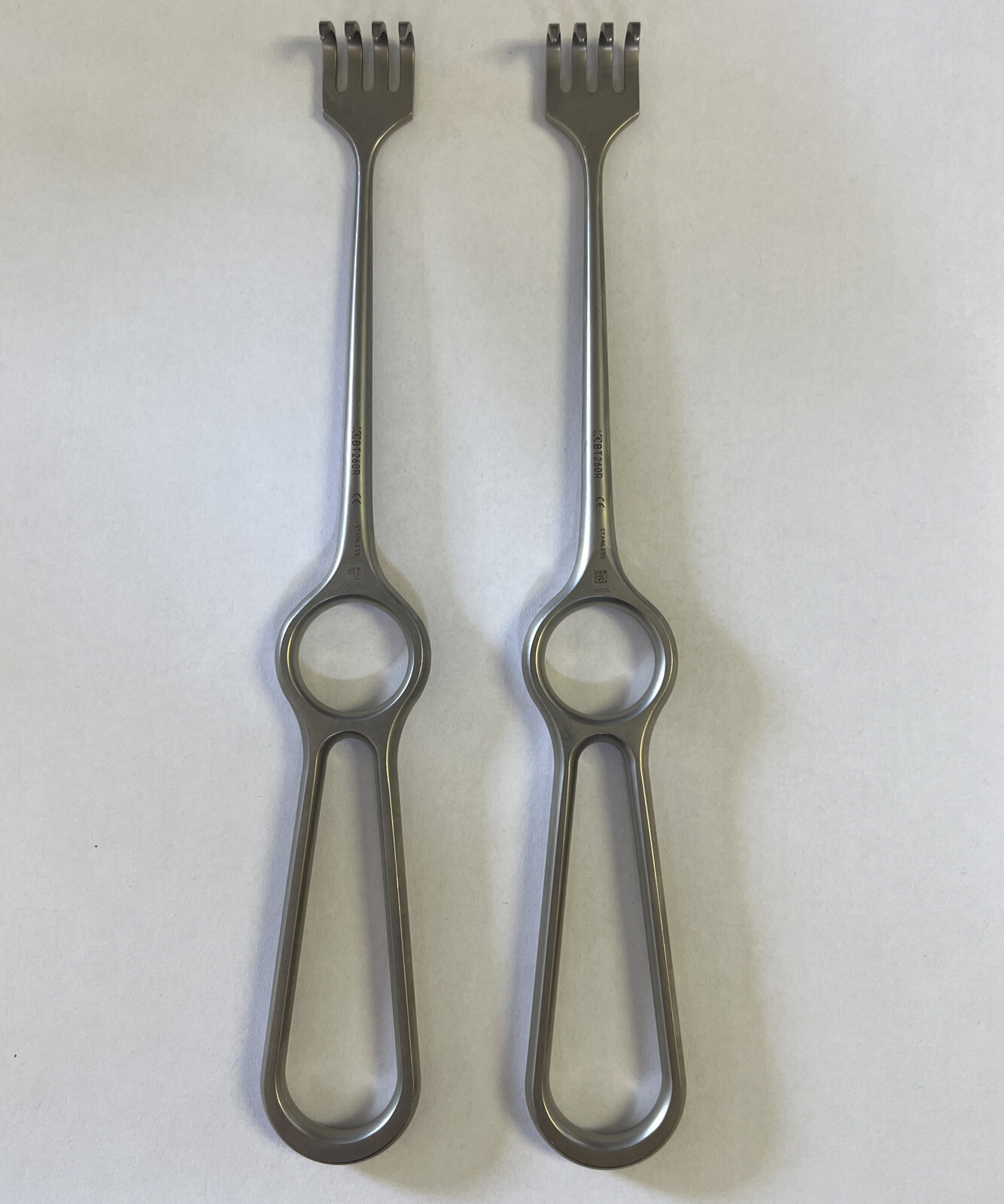 2 Aesculap BT260R VOLKMANN Wound Retractor, 4 Semi-Sharp Prongs, 8-3/4 ...