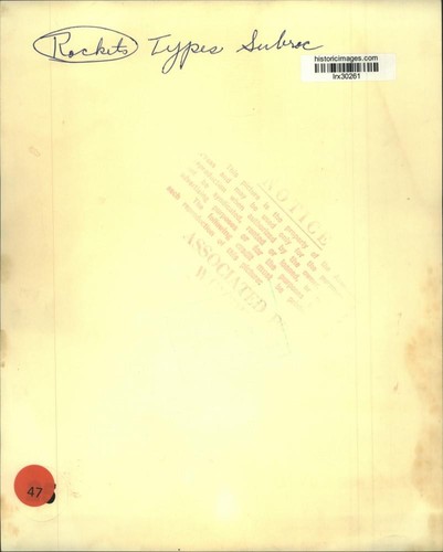 1963 Press Photo a test version of the Navy's SUBROC missile - lrx30261 ...