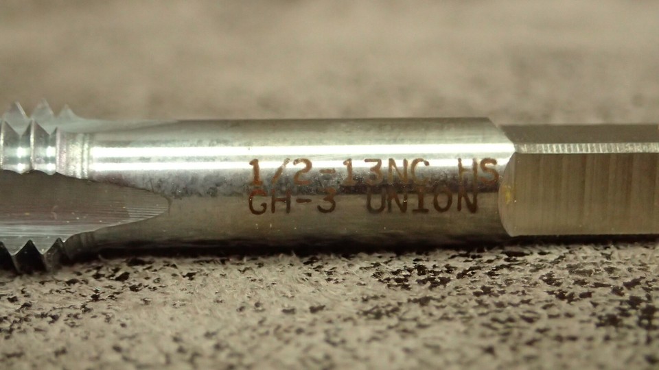 (1) UB 10-10088, 1/2-13 UNC 4FL H3 CHROME PLUG STR FL HAND TAP (BN191 ...