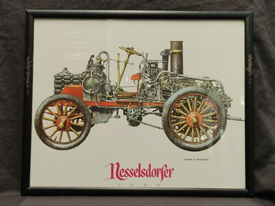 Vintage Framed Jerome D Biederman Color Print 1899 Nesselsdorfer | eBay