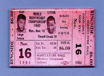 MUHAMMAD ALI BOXER *2X3 FRIDGE MAGNET* POSTER ROCKY MARCIANO SUPER ...