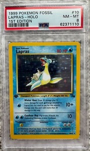 Lapras 1999 Fossil #10/62 1st Edition Holo Price Guide - Sports Card ...