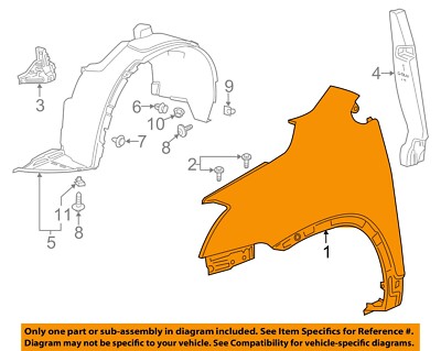 Chevrolet GM OEM 17-18 Trax-Fender Right 42334474 | eBay