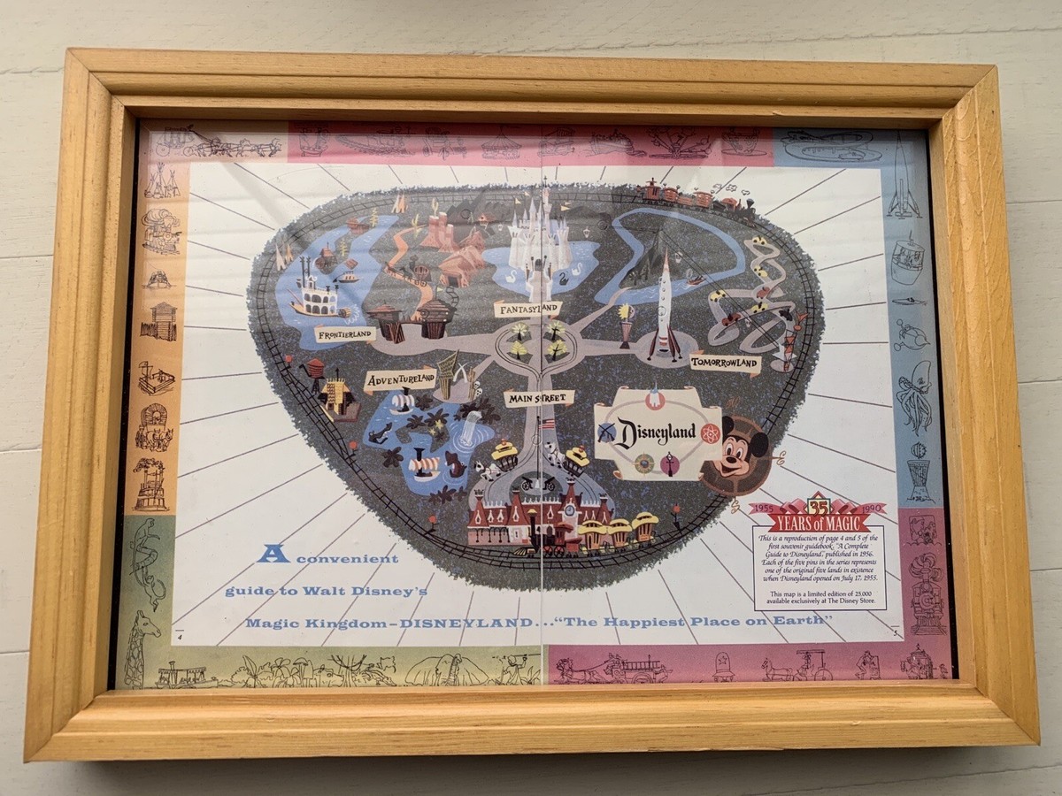 Disneyland 1990 Map