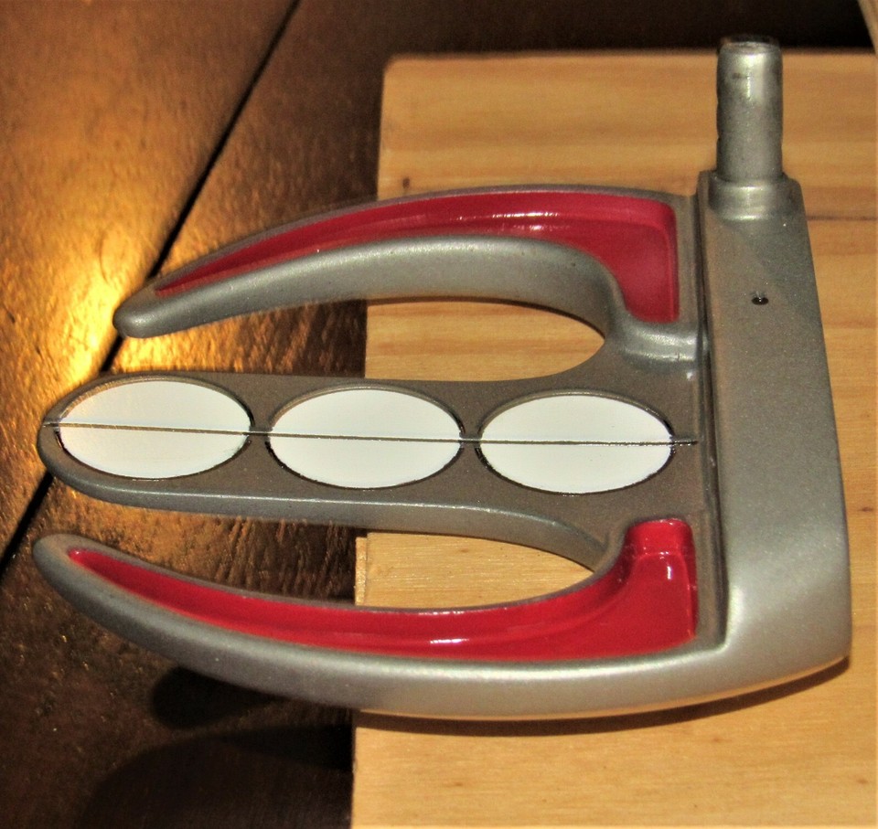 Armada Red 3 Ball Putter Head - .370 Hosel - 80 Degree Lie for Long ...