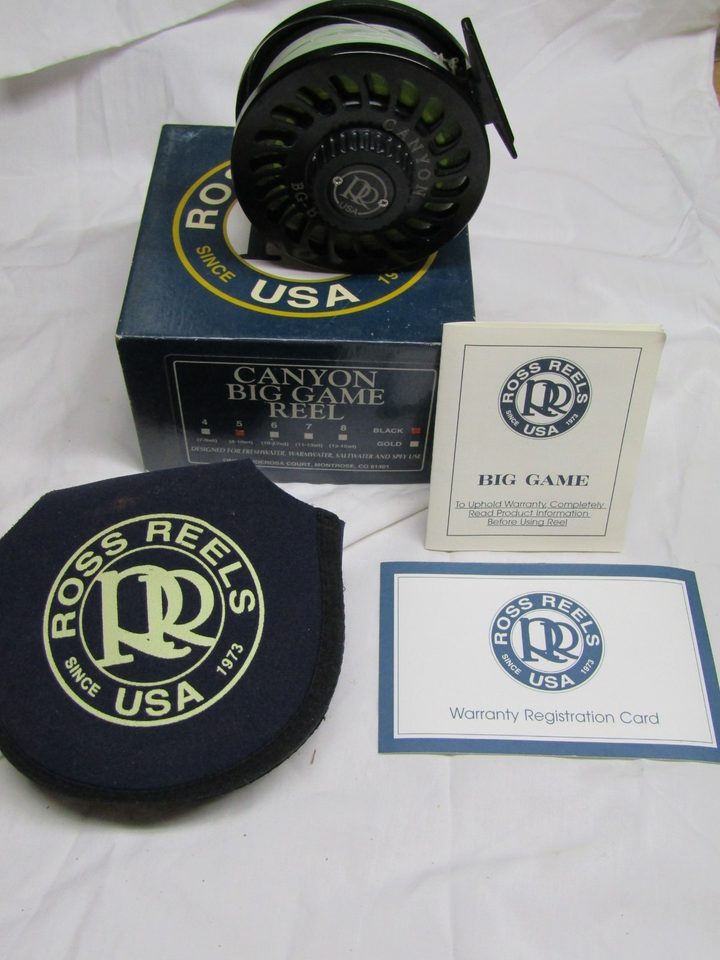 ROSS CANYON BIG GAME #5 COMPLETE FLY REEL - VERY GOOD CONDITION (3Awh ...