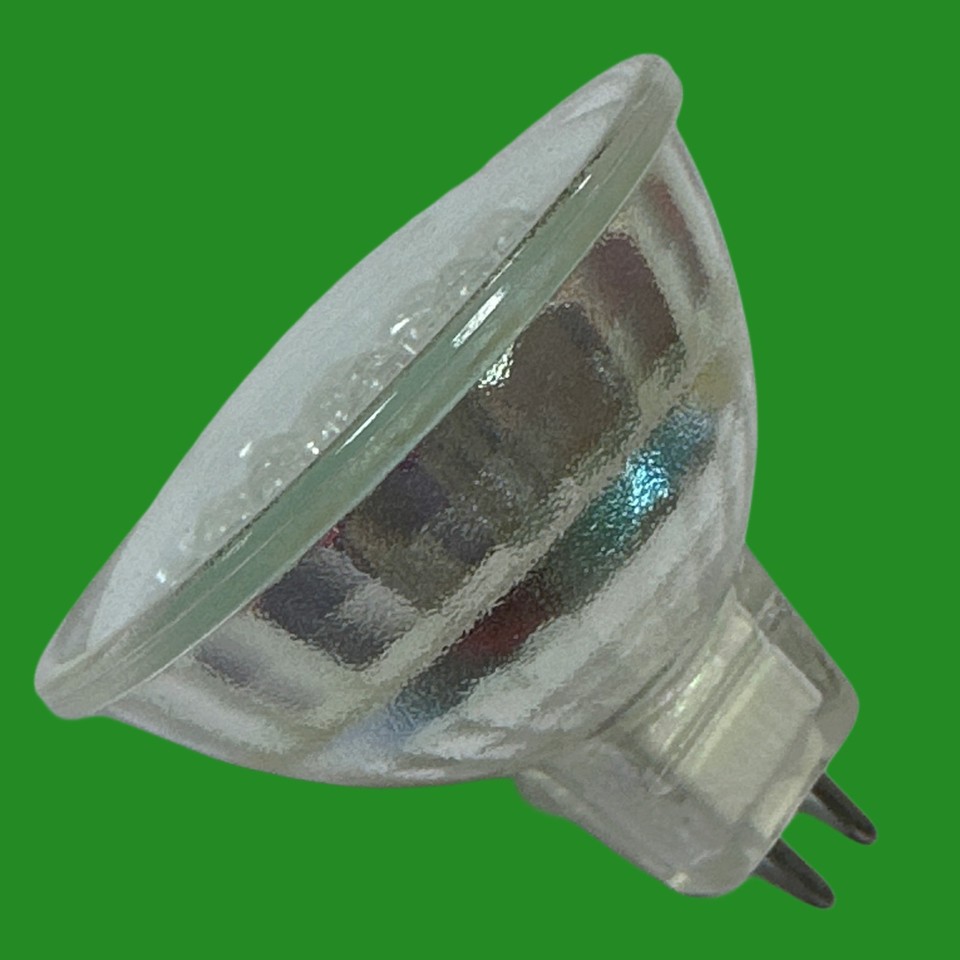 2x 1W Lumineux 15 LED White Coloured MR16 Spot Light Bulbs, 12V Lamps ...